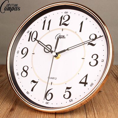 办公室座钟两用挂钟客厅创意静音学生字体大卧室表台钟挂钟康巴丝