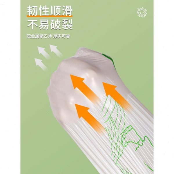 垃圾袋家用手提式收自动厨房款加厚抽绳免撕拉8塑大袋印花收口S58