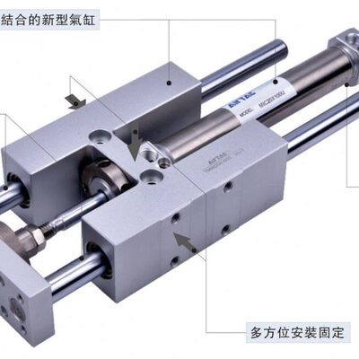 亚德客 TMICL16X25X50X75X100X125X150X200 带导向架直线轴承全新