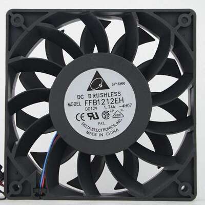 台达 FFB1212EH 12025 12V 1.74A 12CM PWM温控 大风量暴力风扇