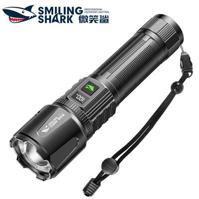 Outdoor emergency lighting bright laser zoom flashlight