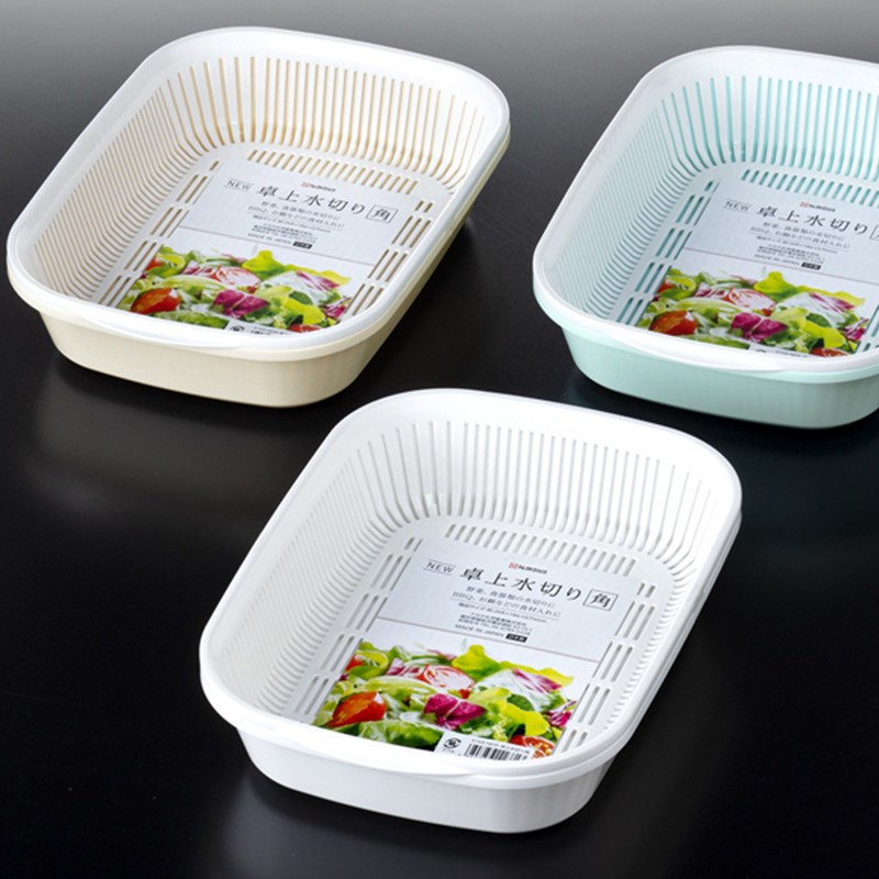 日本进口NAKAYA沥水配菜托盘食品级厨房塑料烧烤料理备菜盘耐高温