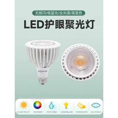 LED全光谱高显色无频闪3500K5000K晒背灯植物灯PAR灯E27螺口射灯