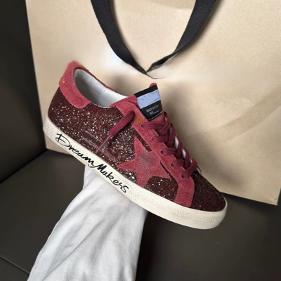 EPT亮片脏脏鞋2026年春季新款复古做旧星星时尚舒适板鞋小脏鞋女