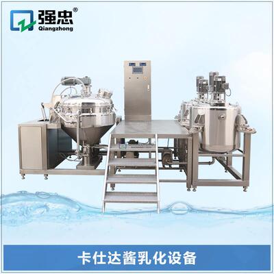 500L卡仕达酱单机乳化设备调味品酱料类高剪切均质乳化罐PLC控制