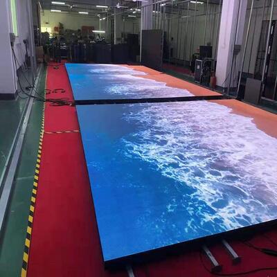 P3.91 P4.81 LED全彩地砖屏 互动感应屏 地砖展厅互动显示屏