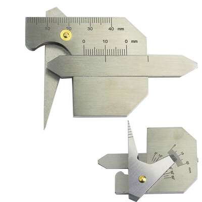 HUOTO 0-45度 不锈钢整体 HJC40B 迷你 焊缝检验尺 焊缝规