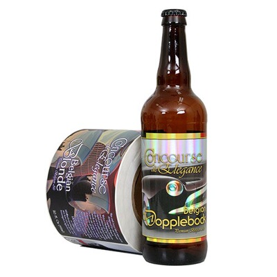 4.75 x 7.00 Craft Beer Labels Silver BOPP-Matte Varnish