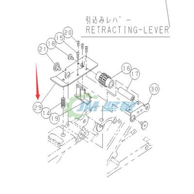 适用 NPM贴片机CM402 602飞达配件 手柄压杆LEVER KXFA1NKAA00