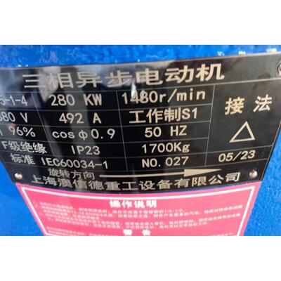 三相大电机 DONLY, TECO, TATUNG, TECHTOP 2000千瓦 , 4000 千瓦