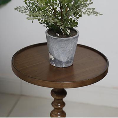 圆形桌中古物沙发移桌实木边茶AL24801几床头桌小户型动创意角几