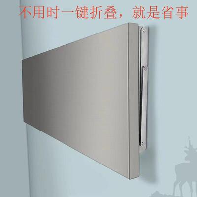 304不锈钢桌挂式折厨房墙上可折叠F976TMHS餐桌打叠孔桌子壁置物