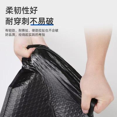 黑色共膜气泡袋加厚水防物流包装泡沫挤袋服MWO装快递防震气泡袋