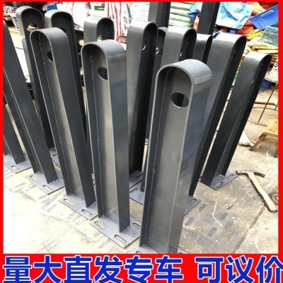 门头工字挑梁加厚玻璃雨棚钢架TH型雨棚钢梁定做支架点式幕墙爪件
