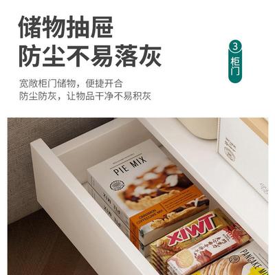 简易架落地置物架家SG011801靠墙格子柜用边杂物柜床柜子带柜门储