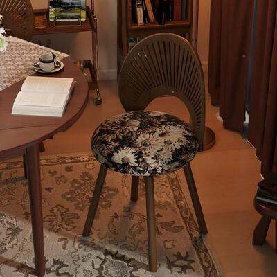 小户型桌用餐椅餐椅妆卧室学习休闲FSS椅子旋转贝壳化椅靠背电家