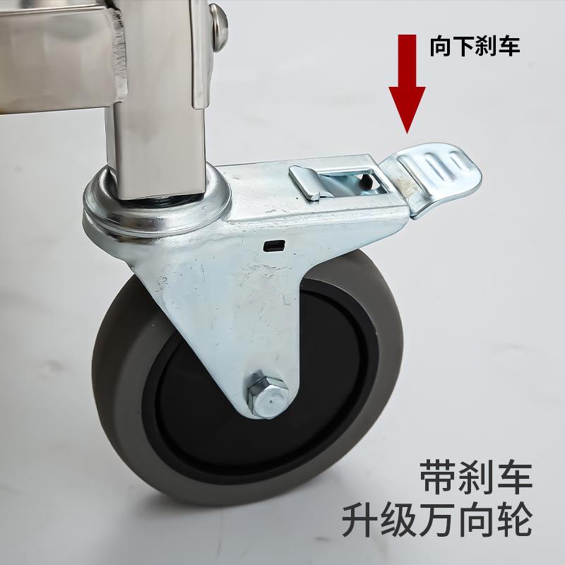 不锈手钢调料美星——车厨房推车商用餐饭店调调料车台餐厅移动多