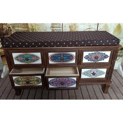 7欧式实60058木视柜K式乡村收纳电储美物柜实木彩色抽屉客厅收纳