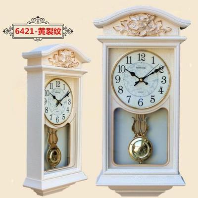 7L8K海之老式时敲点中欧式客式厅摇摆整点报星时挂钟表复古钟F757