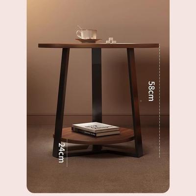 边几家用户茶几小子客厅沙发侧边小双层小边桌圆桌小阳型创意台休