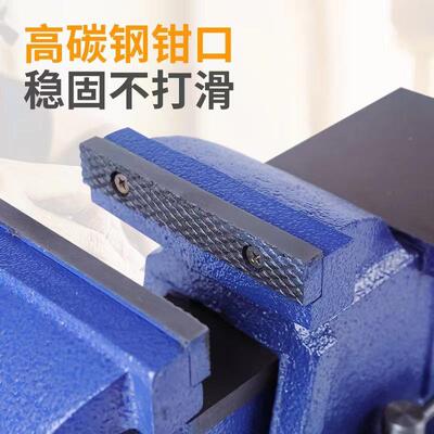 工业级4寸56寸寸寸11640寸型12寸轻重台虎钳带砧台汽修虎钳台钳8
