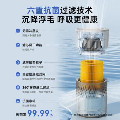 大19111宇母婴级湿无湿雾加蒸器卧室家用婴儿空气加落地式冷发空