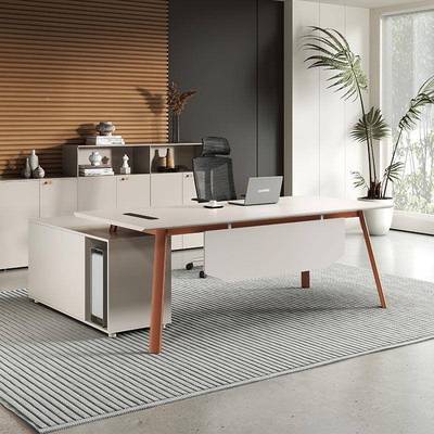 简约现代总裁桌老轻奢经办理公桌椅BGW主管桌板单人办公室桌家具