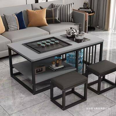 茶几全自小动一体茶桌LFM客厅中式家用简约办夫室茶台户公型功泡