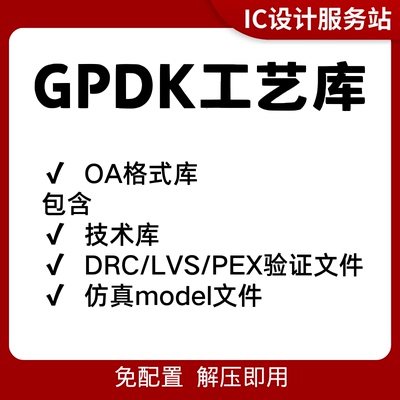 IC618 PDK工艺库安装 oa格式导入即用 28nm40nm55nm65nm90nm180nm