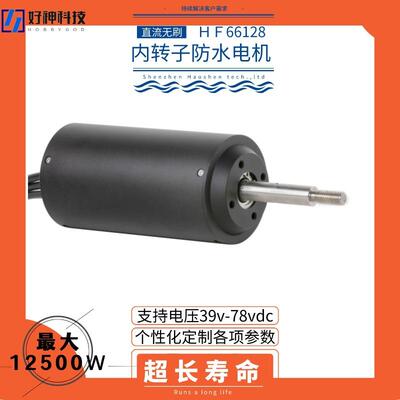 船模直流马达桨板电动鱼鳍水翼板水下推进器66128防水无刷电机