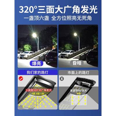 205新款村太能庭院户外2灯家用照明新农新型人体感应阳VZK防水路