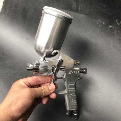 W77大口径喷2枪汽油漆底漆胶漆气动喷漆HRU枪上下壶乳.车5口径