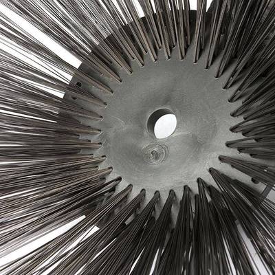 钢丝扫盘盘刷扫路车钢丝刷规格齐全刷材多样