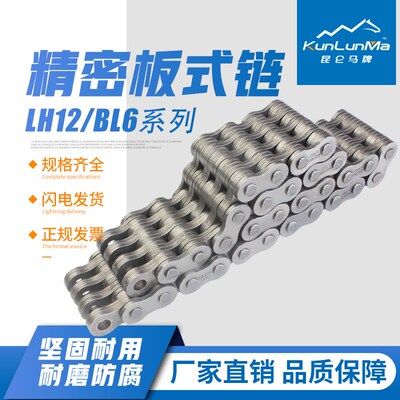 钻井机链条LH1666/LH1688重载型板式链条/提升机链条 节距25.4