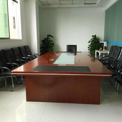 公会司型会长条如图会议桌会议台大木皮油漆议台桌公司议桌