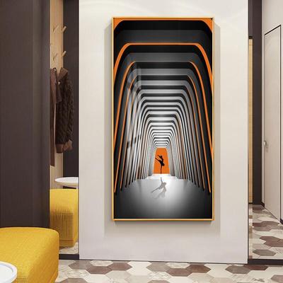 抽象空间极简义玄关装饰画现代入20220106户主走廊过道壁约画晶瓷