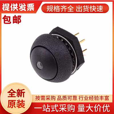 LP9-31231H22  OTTO 黑色圆盖带灯工业按钮开关  5A 28V 直流