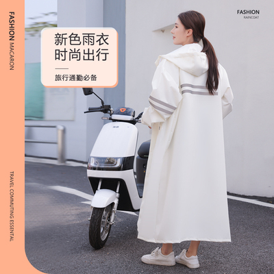 雨衣成人女长款全身防暴雨骑行外穿春亚纺风衣款旅行防水雨披男