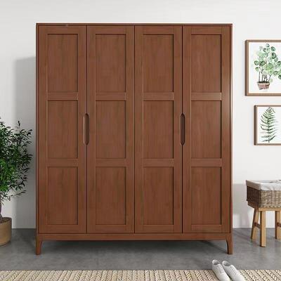 北欧实衣柜简易二门门四门对KBU门衣三柜现代简户约小型衣橱组木