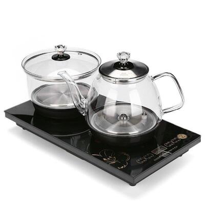 全动上自全水电茶炉电热烧11482入水壶家用茶几茶桌嵌一体抽水套