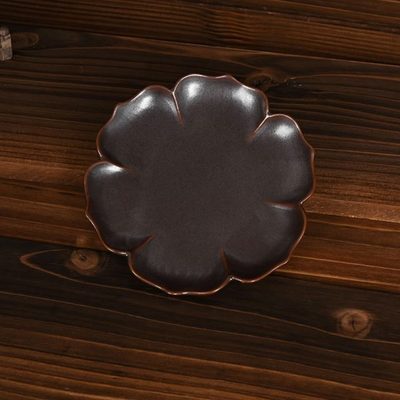 精品青瓷莲花杯垫创意陶瓷品茗小杯托功夫茶具茶道配件隔热垫茶托