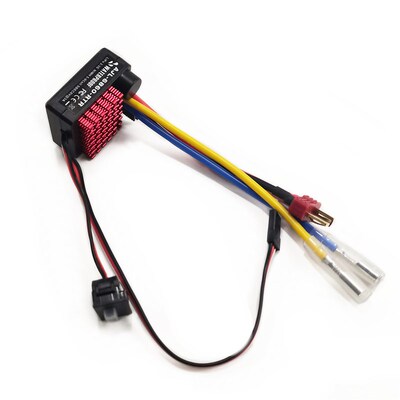RC模型 60A有刷电子调速器 2S 支持370 390 540L电机 可切换模式1