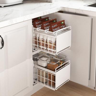 厨下KM-2247-水房槽置物架抽拉式调料拉纳架多功能推分层架浴室收