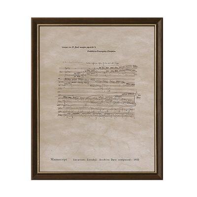 06YM肖邦琴谱装画欧客式小艺术厅壁画美式轻奢书F767T66H饰房玄关
