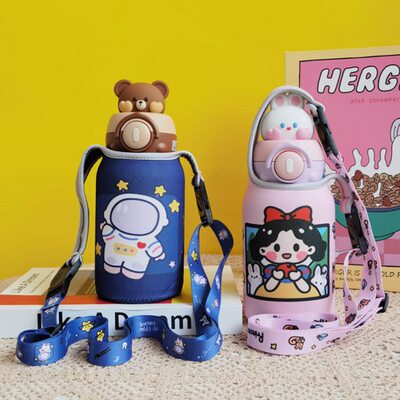 Rico联名alljoint优仅儿童保温杯套保护套580ml水杯套水壶套防摔