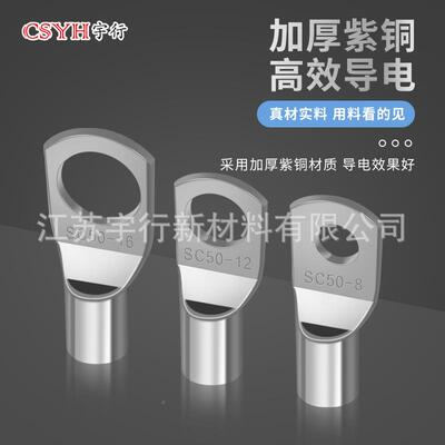 SC1窥口1SC150-12铜线鼻锡铜鼻子铜线镀耳短线鼻SC150-2（0只）紫