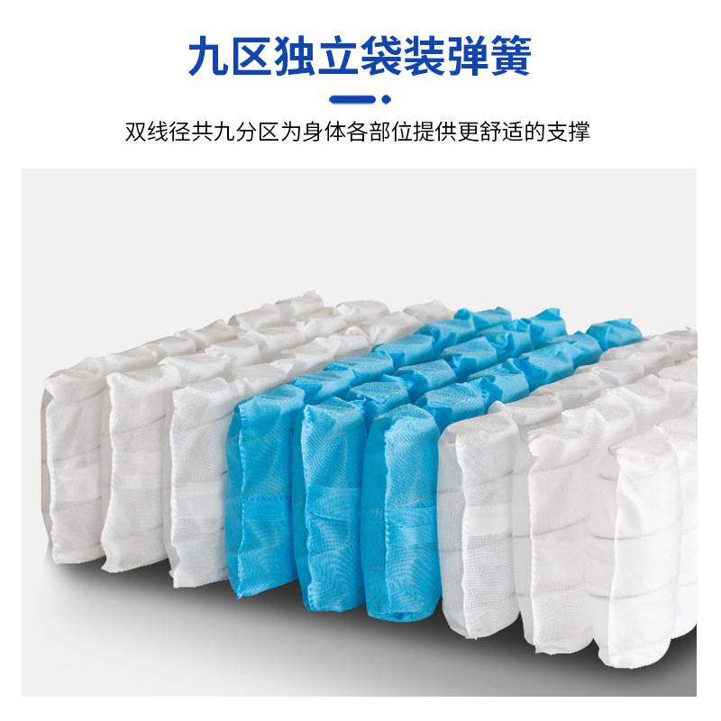厂家直销酒店床垫可拆洗静音弹簧乳胶床垫压缩卷包折叠床垫