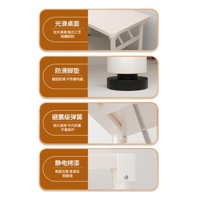 可折叠台式电脑餐桌家用桌子简约学生写字桌易桌简长卧HSN室方形