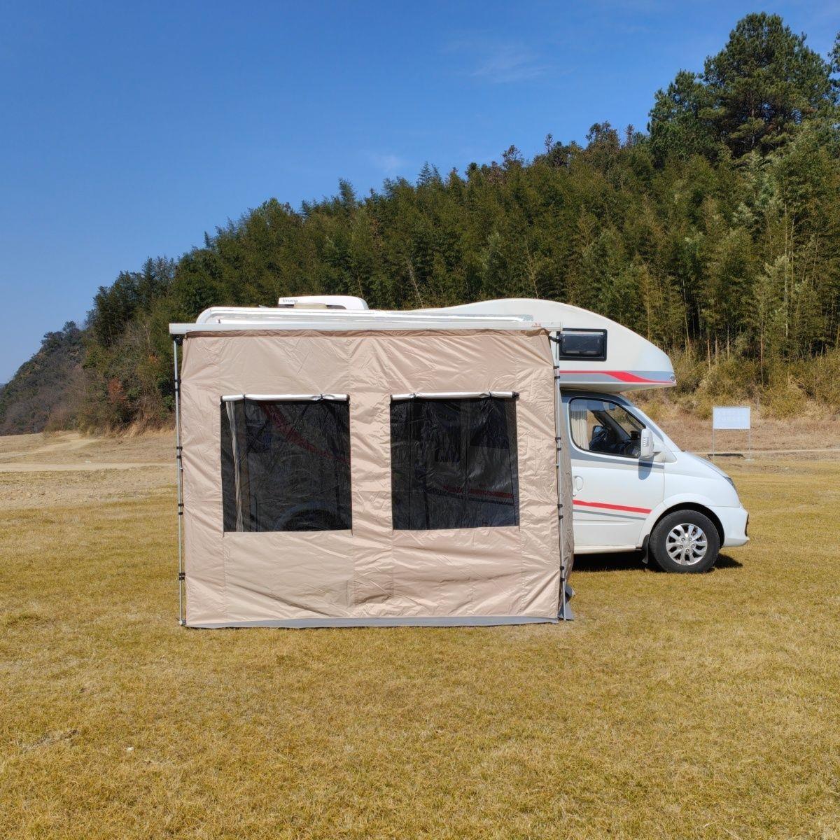 房车专用车边帐侧面帐篷遮阳棚拓展围布围挡B型C型侧边帐布房子