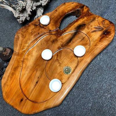 树根水根雕实茶盘茶台茶海木整体原木盘排898胡桃木整块实木茶家